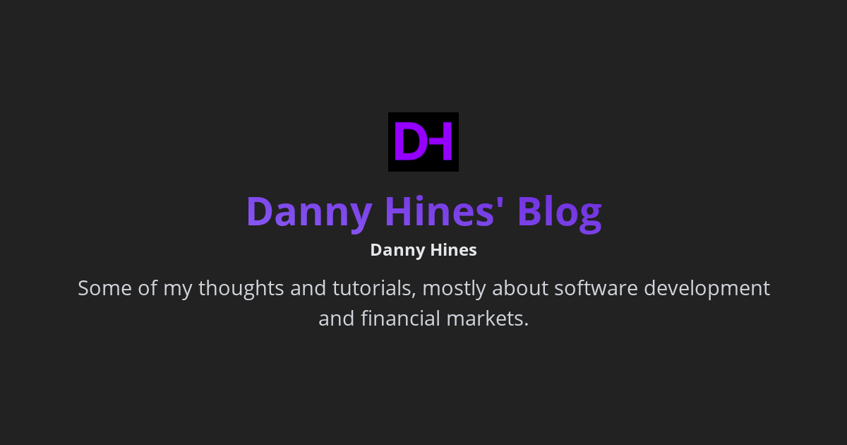 Danny Hines' Blog | Danny Hines